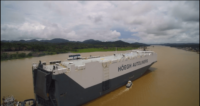 Photos: World’s Largest PCTC Transits Expanded Panama Canal - The ...