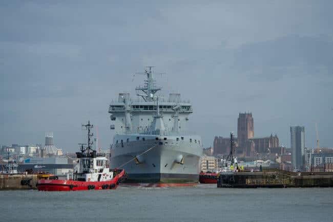Cammell Laird Welcomes RFA Tidespring Kick-Starting New 10-Year Through ...