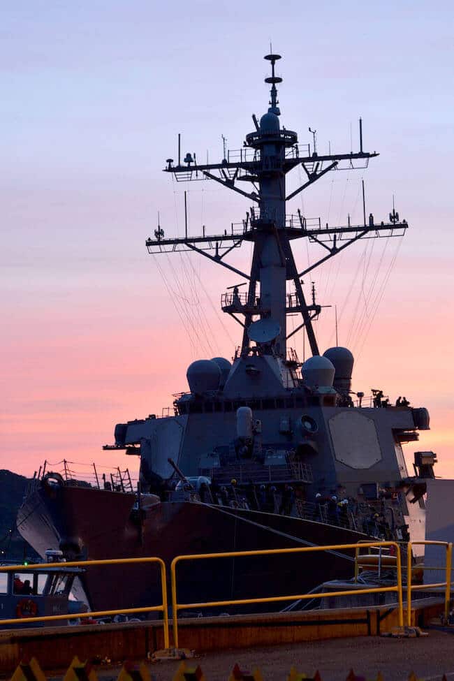 Stricken Destroyer USS Fitzgerald To Be Repaired At Huntington Ingalls ...