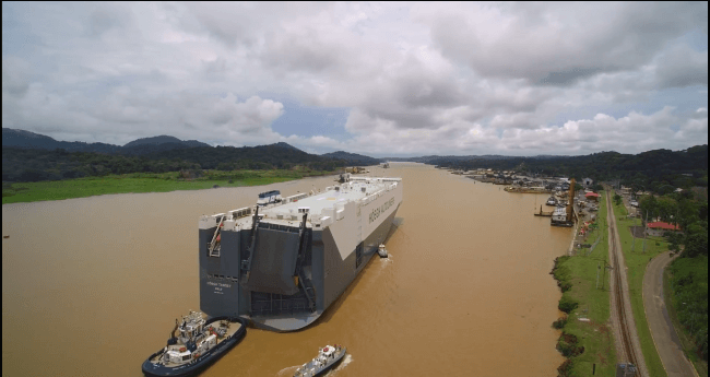 Photos: World’s Largest PCTC Transits Expanded Panama Canal - The ...