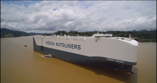 Photos: World’s Largest PCTC Transits Expanded Panama Canal - The ...