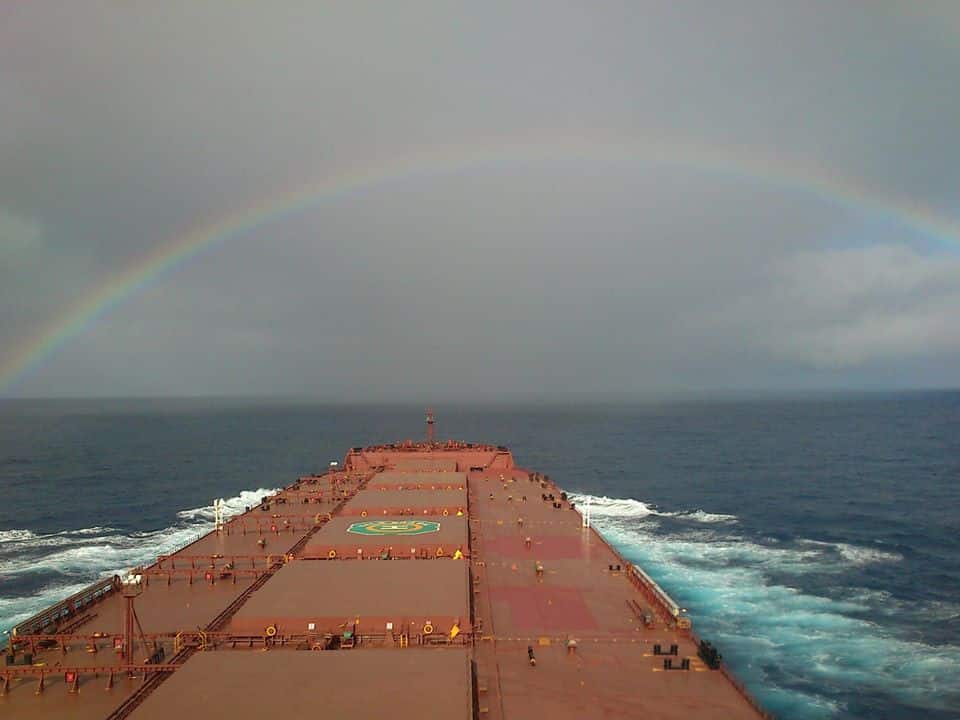 12 Beautiful Photographs Of Rainbow At Sea - The Marine Learners